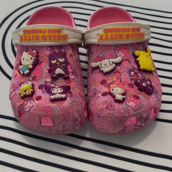 CROCS | Shoes | Crocs Pink Kids Hello Kitty | Poshmark